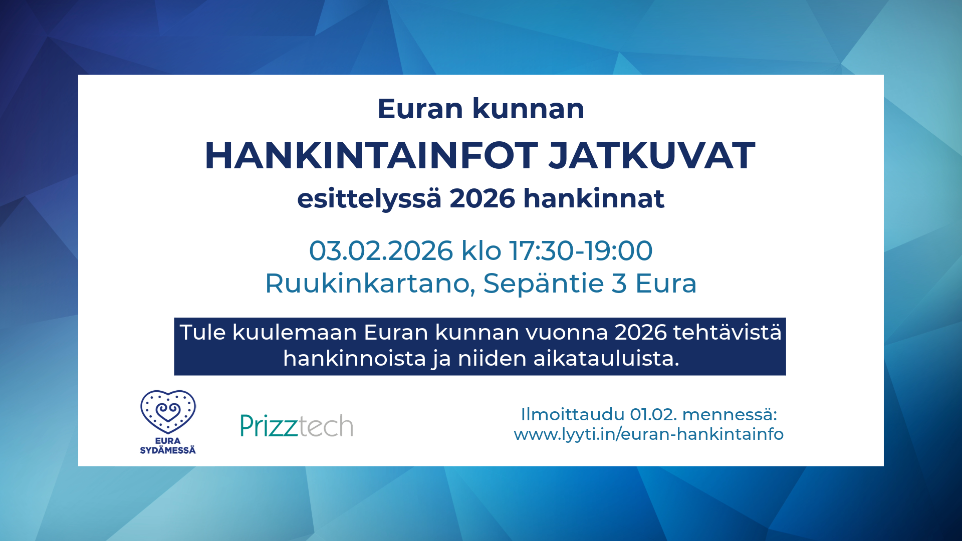 Euran kunnan hankintainfo 3.2.2026 - Euran kunta